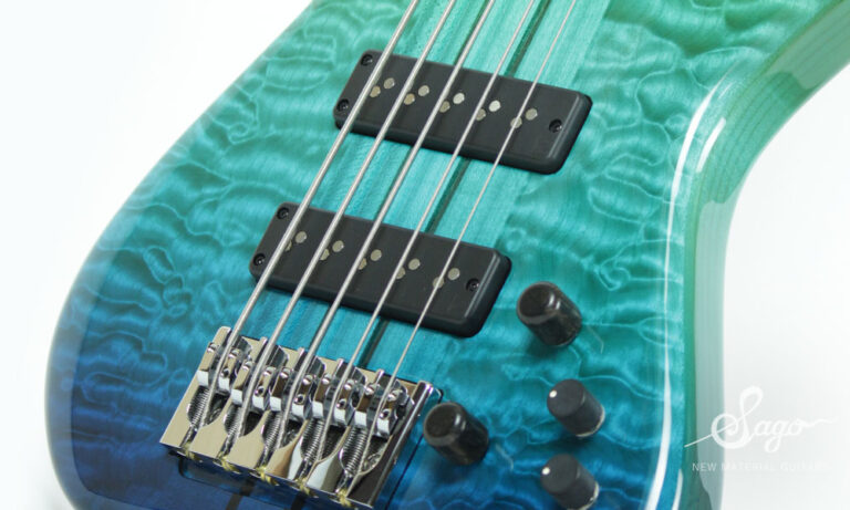 キルト杢のオーダーギター | Sago New Material Guitars